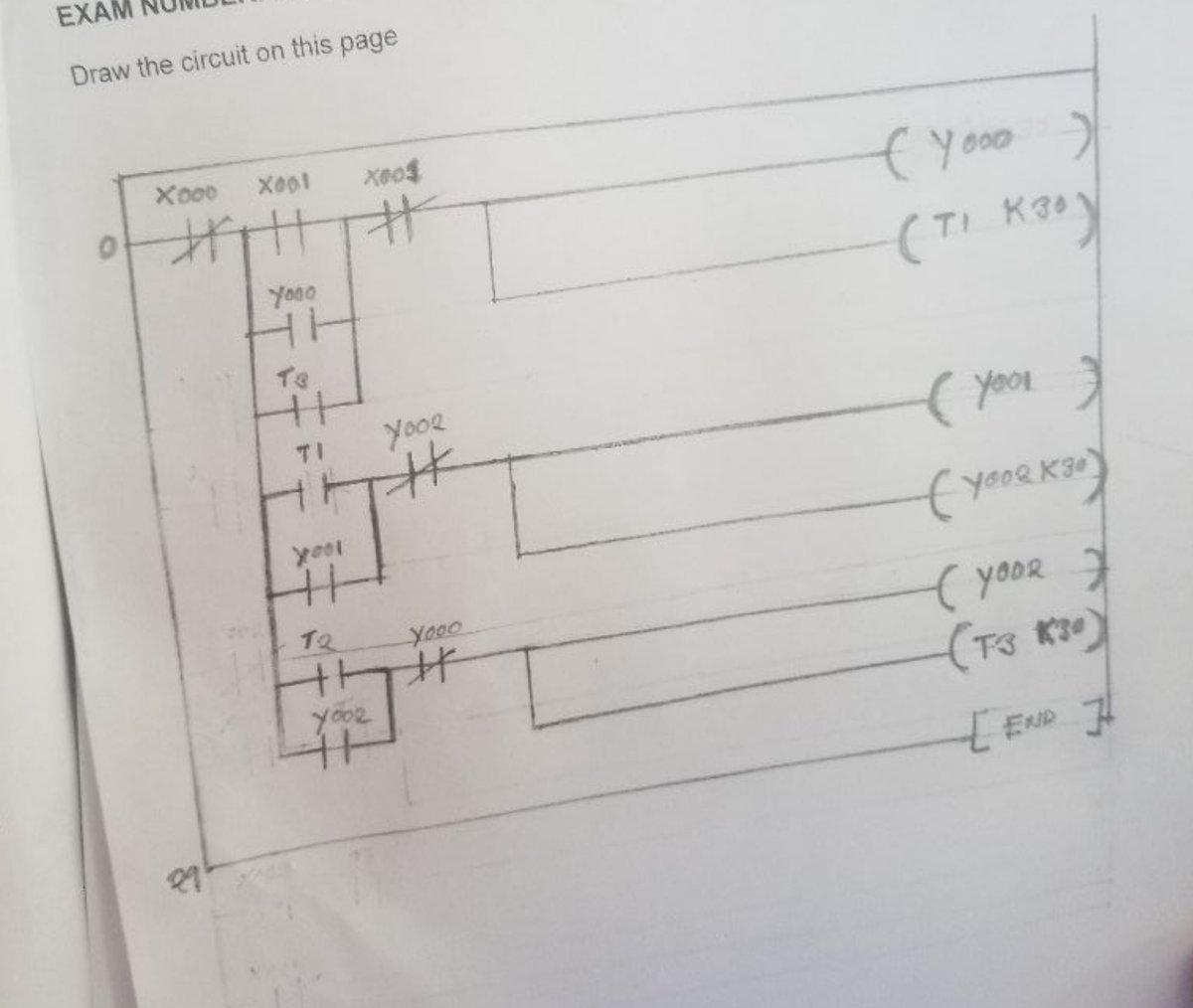 Draw the circuit on this page. | Filo