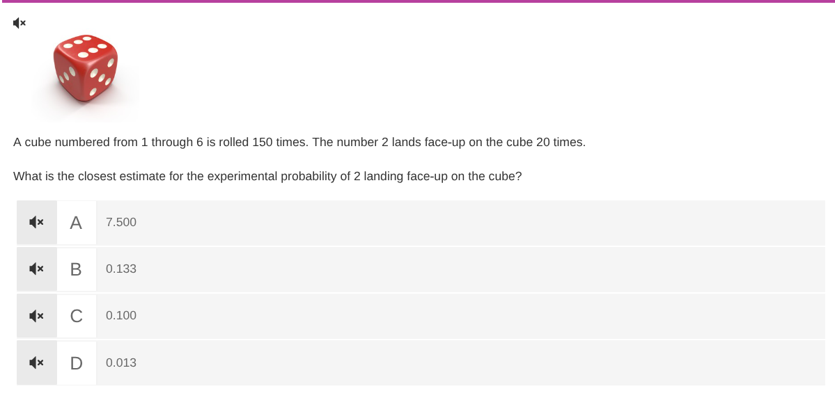 A cube numbered from 1 through 6 is rolled 150 times. The number 2 lands