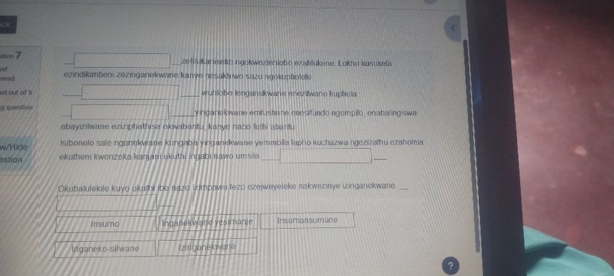 zehlukaniseko ngokwezinhlobo ezahlukene. Lokhu kusukela ezindikimbeni zez..