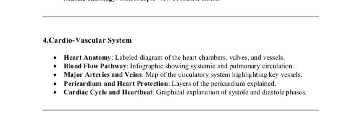 Cardio-Vascular System Heart Anatomy: Labeled diagram of the heart chamb..