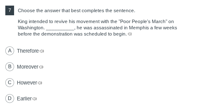 Choose the answer that best completes the sentence. King intended to rev..