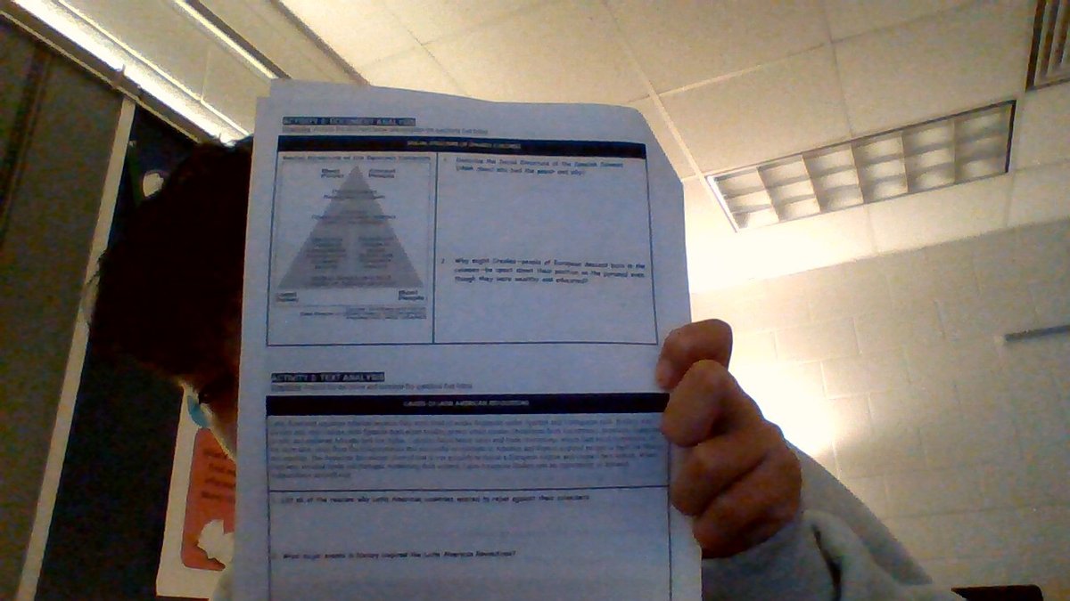 ACTIVITY 2 DOCUMENT ANALYSIS SOCIAL STRUCTURE OF SPANISH COLONIES Descr..