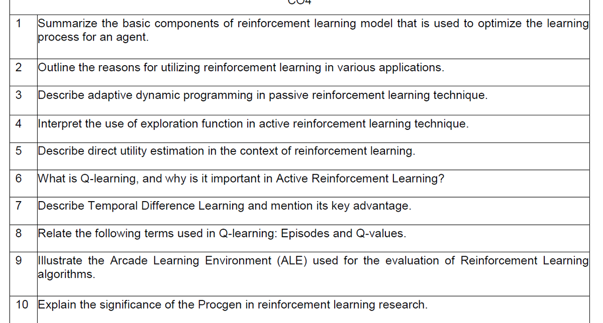 Summarize the basic components of reinforcement learning model that is us..