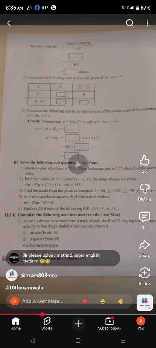 Here are the questions: B) Solve the following sub question (Any Four)