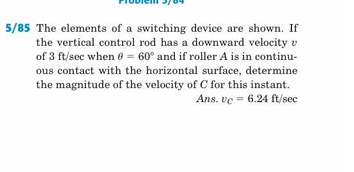 The elements of a switching device are shown. If the vertical control rod..