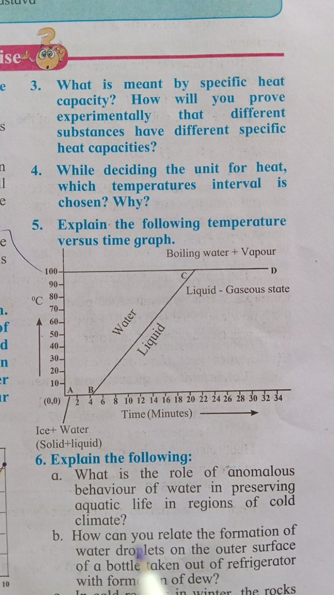 What is meant by specific heat capacity? How will you prove experimentall..