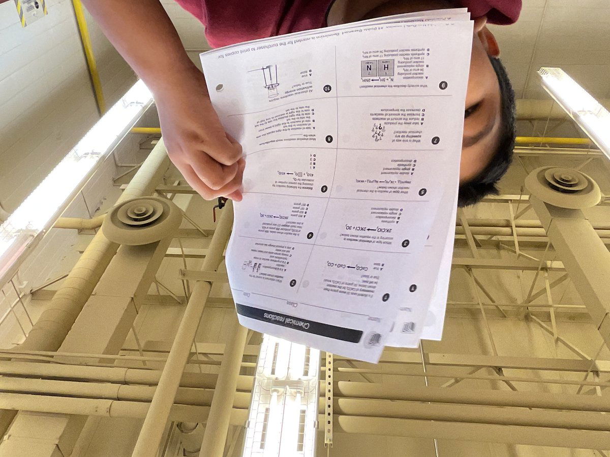 Chemical Reactions Worksheet CaCO₃ → CaO + CO₂ Which type of reaction..