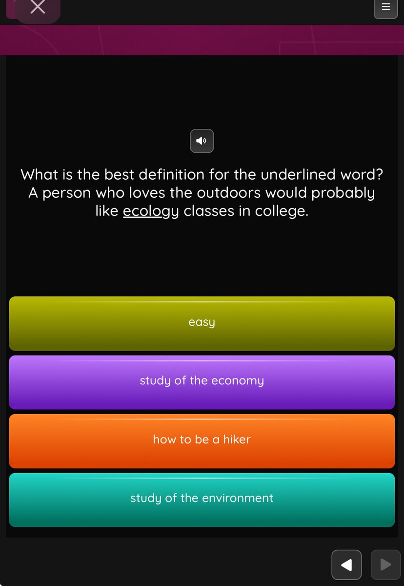 What is the best definition for the underlined word? A person who loves t..