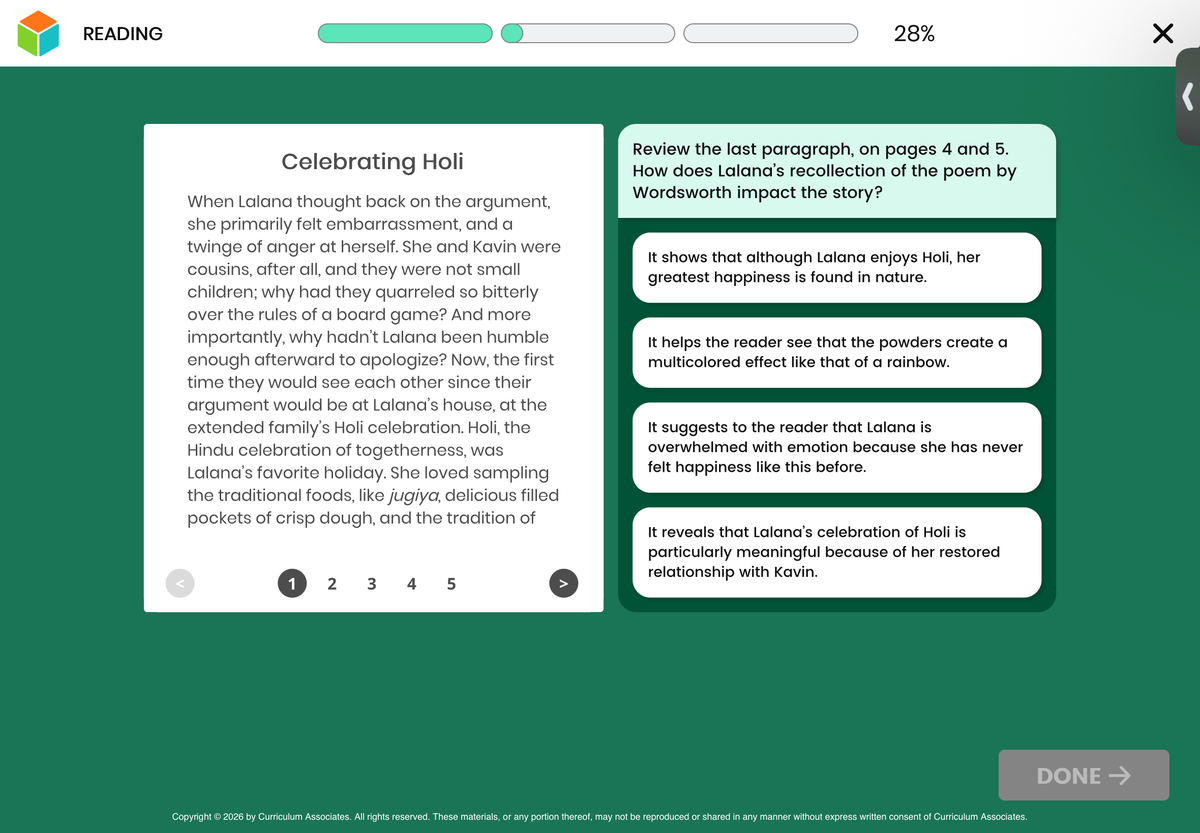 Review the last paragraph, on pages 4 and 5. How does Lalana's recollecti..