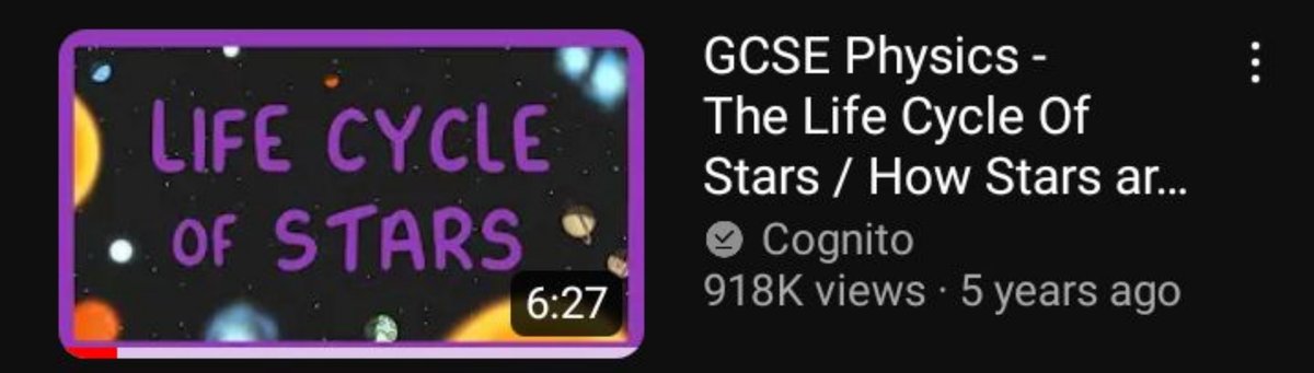 GCSE Physics - The Life Cycle Of Stars / How Stars are... | Filo