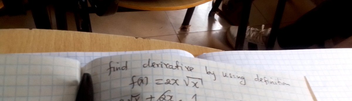 Find the derivative by using definition: f(x) = 2x√x | Filo