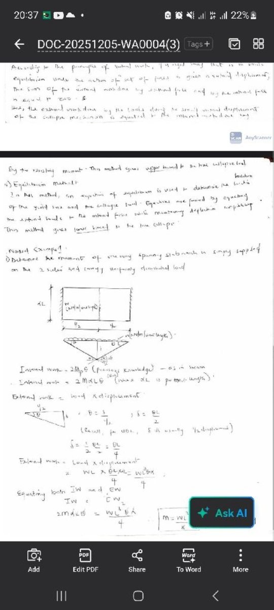 Determine the moment of one-way spanning slab which is simply supported o..
