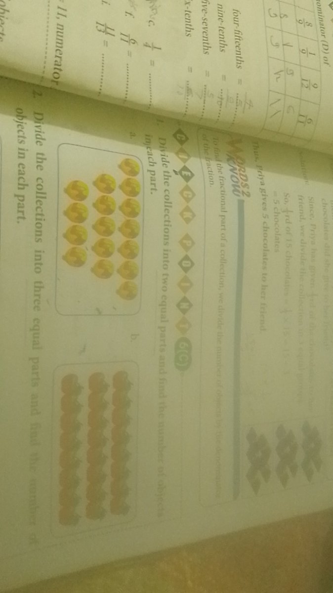 Divide the collections into two equal parts and find the number of object..