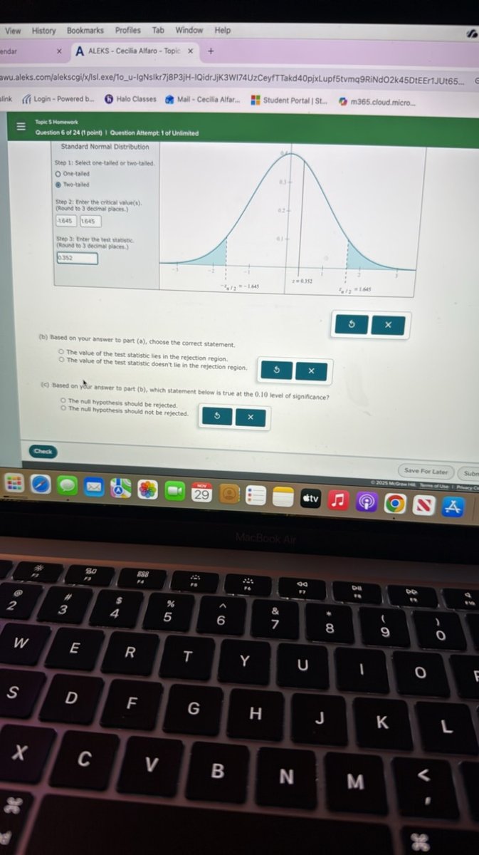 Standard Normal Distribution Step 1: Select one-tailed or two-tailed. On..