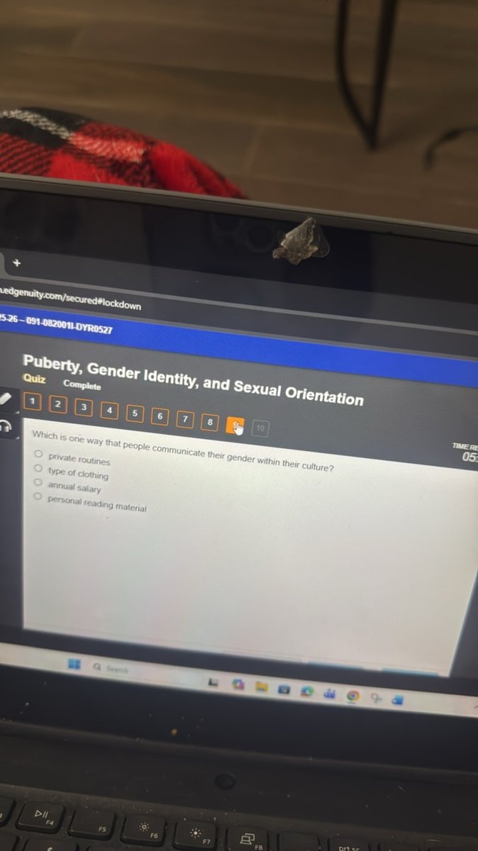 Which is one way that people communicate their gender within their cultur..