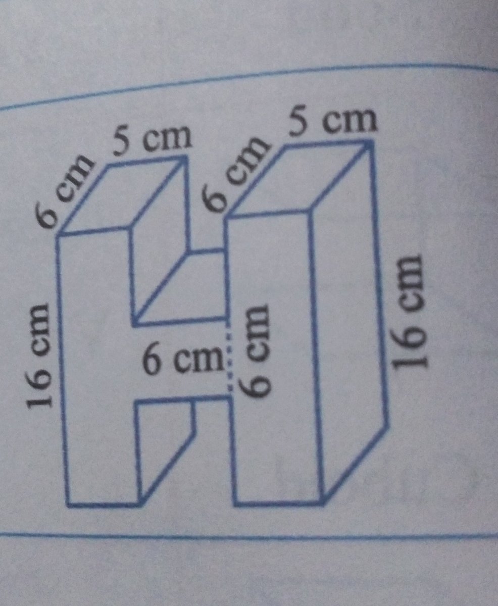Find the Lateral Surface Area (LSA) of the given prism. The dimensions ar..