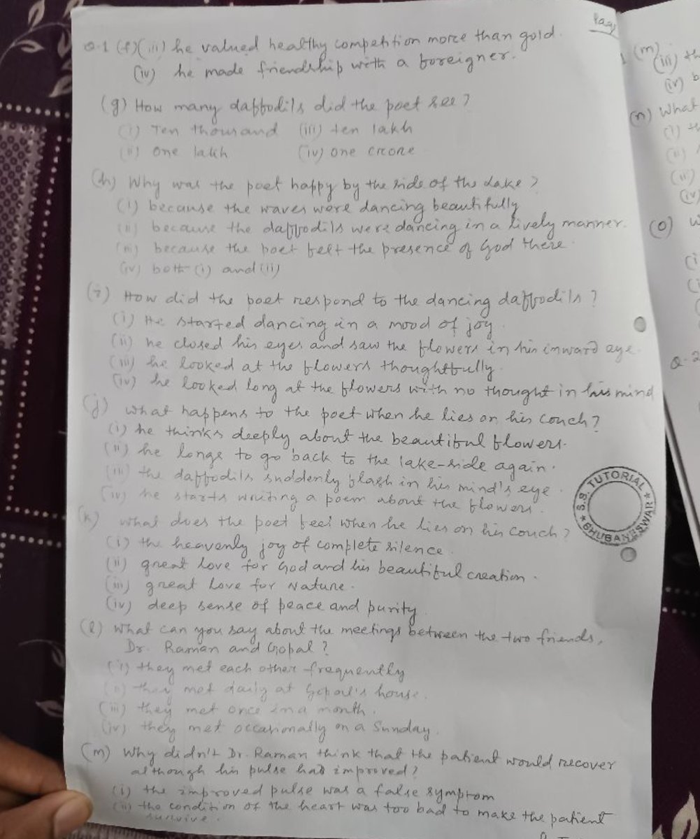 Here are multiple-choice questions based on literary texts. Please provid..