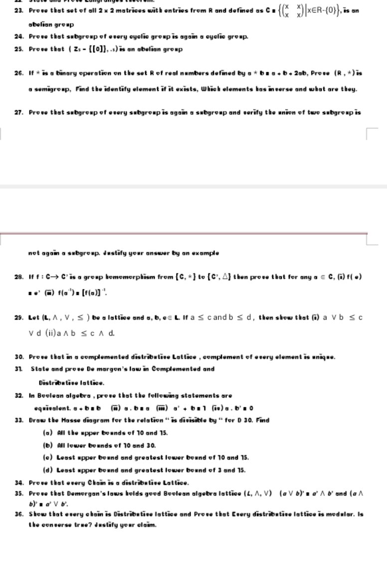 Prove that set of all 2 x 2 matrices with entries from R and defined as C..