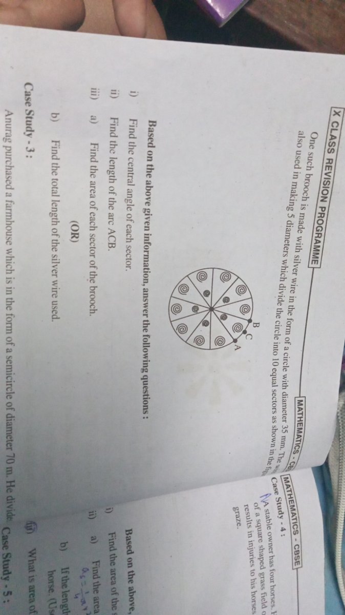 Based on the above given information, answer the following questions: i)..