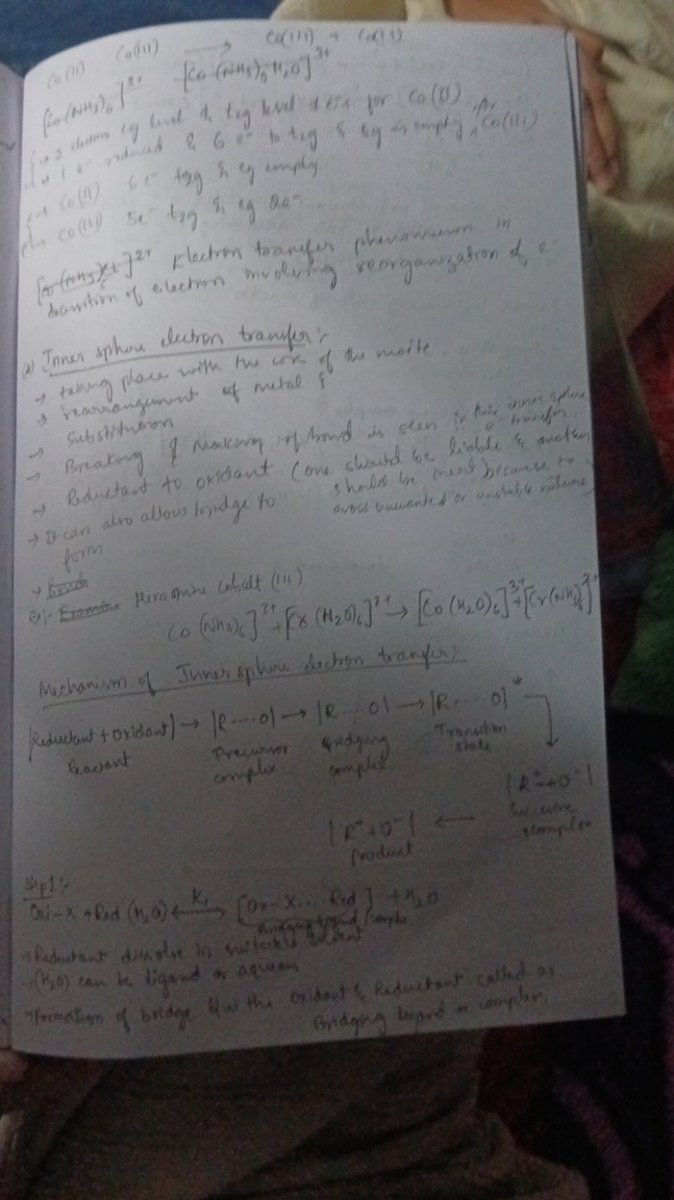 The provided image contains handwritten notes on "Inner Sphere Electron T..