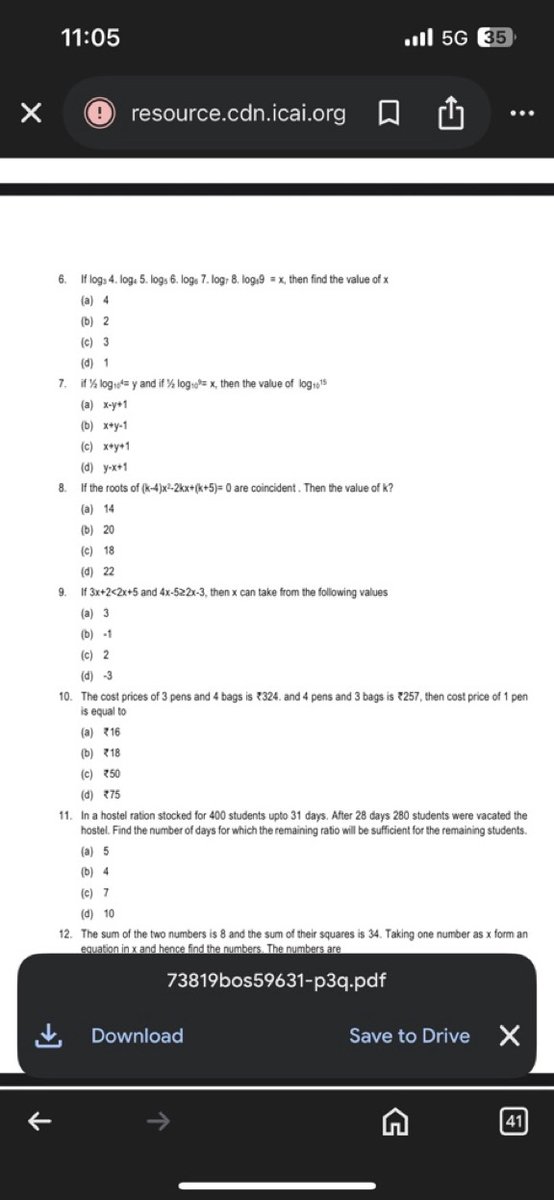 If \log_3 4 \cdot \log_4 5 \cdot \log_5 6 \cdot \log_6 7 \cdot \log_7 8