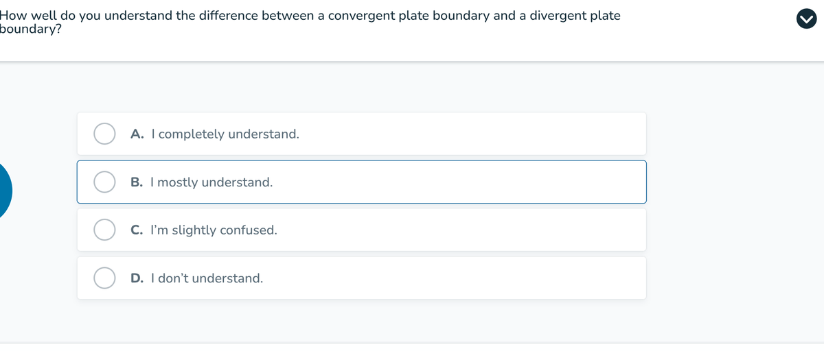 How well do you understand the difference between a convergent plate boun..