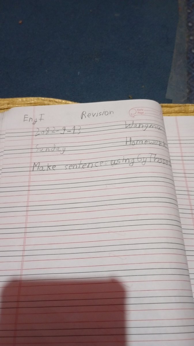 Make sentences using 'by' and 'those'. | Filo