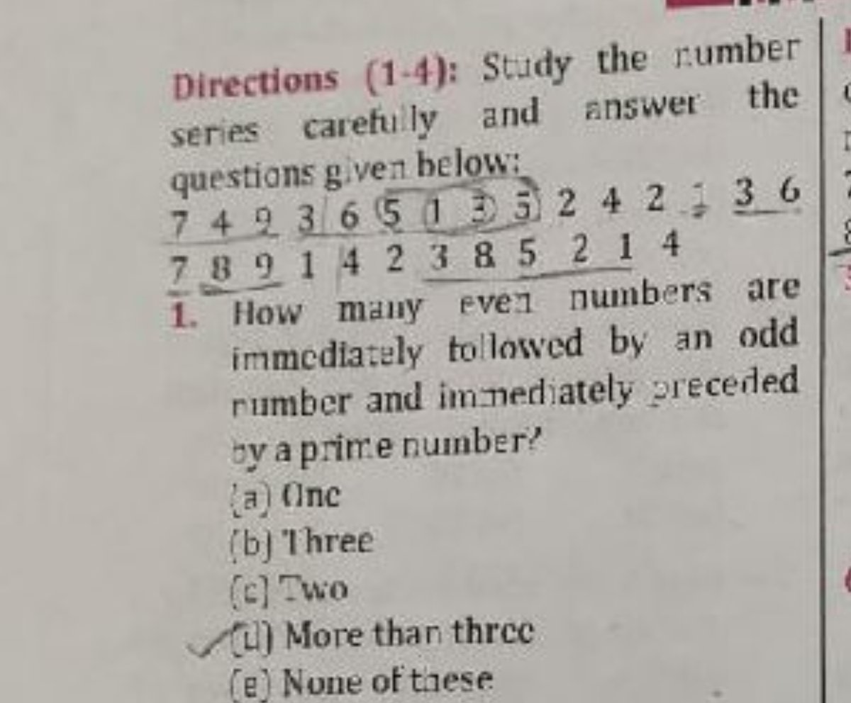 Directions (1-4): Study the number series carefully and answer the questi..