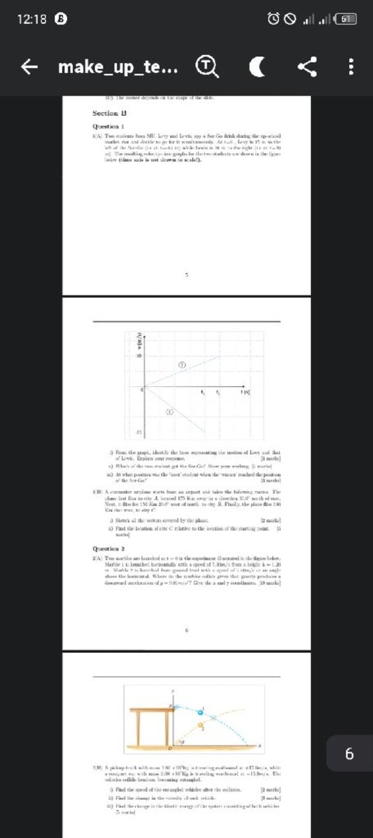 Section B Question 1 A) Two students from MU, Levy and Lewis, spy a Sur-G..