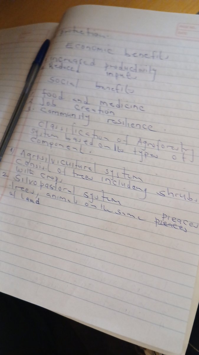 Classification of Agroforestry system based on its types of components: A..