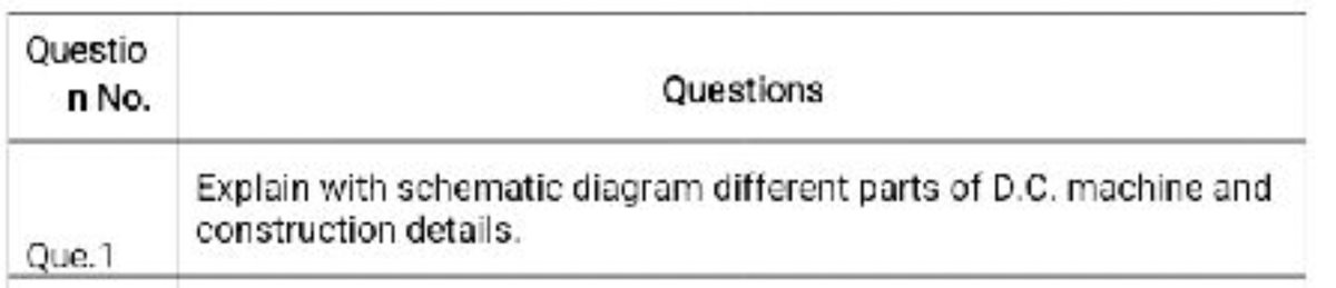 Explain with schematic diagram different parts of D.C. machine and constr..