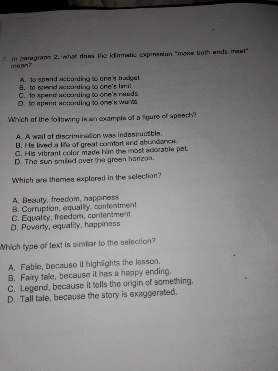 In paragraph 2, what does the idiomatic expression "make both ends meet"