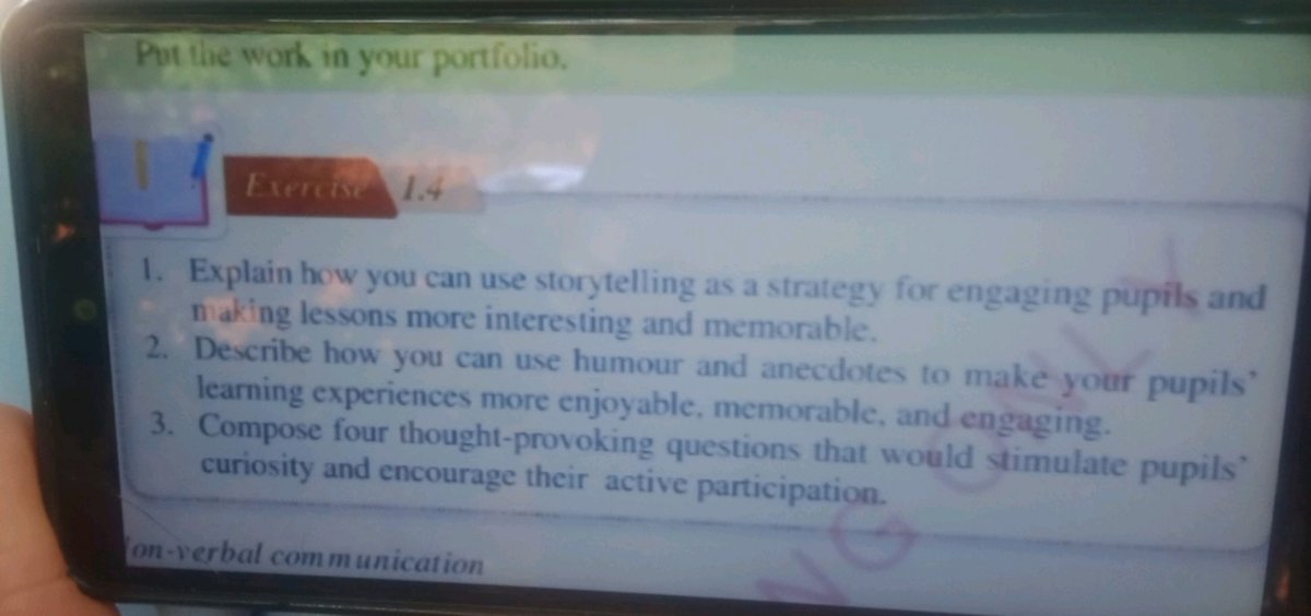 Put the work in your portfolio. Exercise 1.4 Explain how you can use st..
