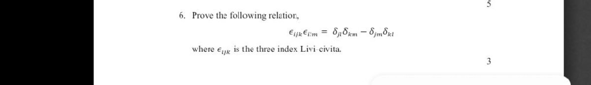 Prove the following relation: \epsilon_{ijk}\epsilon_{ilm} = \delta_{jl}..