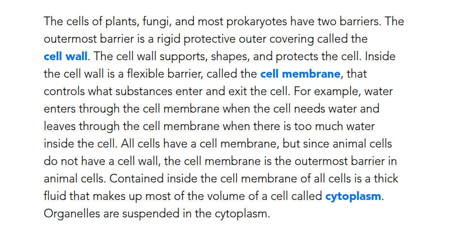 Make a 1-2 sentence summary about this paragraph: "The cells of plants,