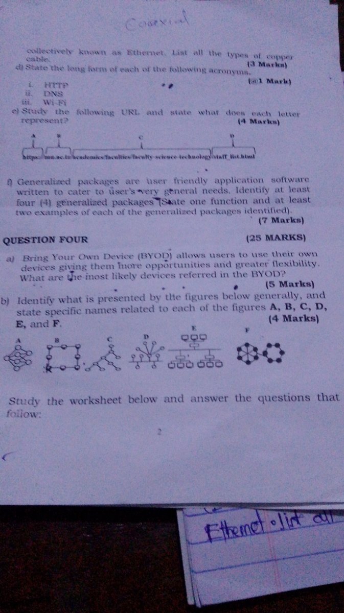 Here are some questions related to computer science concepts: Question 1..