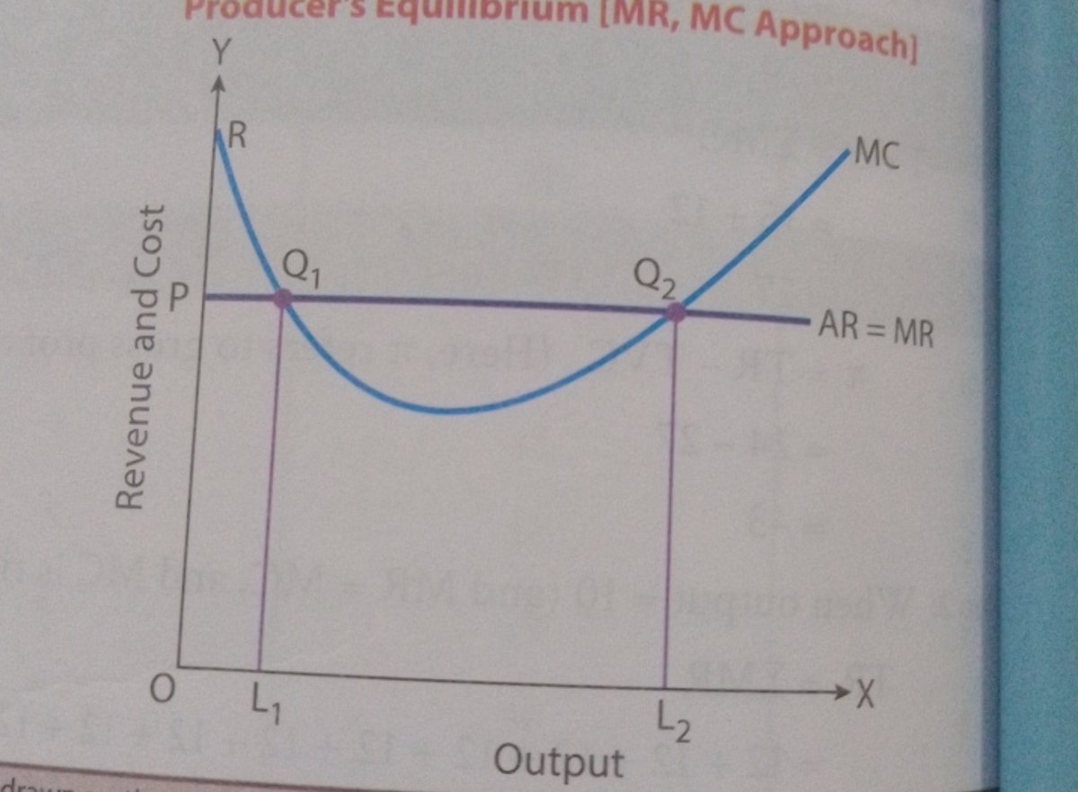 The provided image displays a graph illustrating 'Producer's Equilibrium