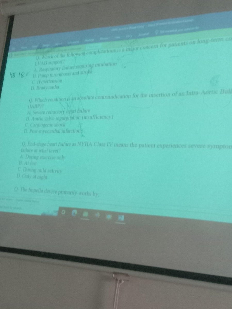 Q. Which of the following complications is a major concern for patients o..