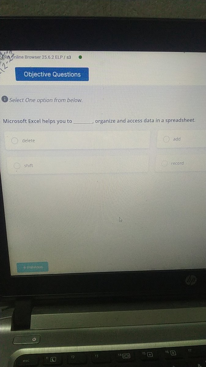 Microsoft Excel helps you to __, organize and access data in a spreadshee..