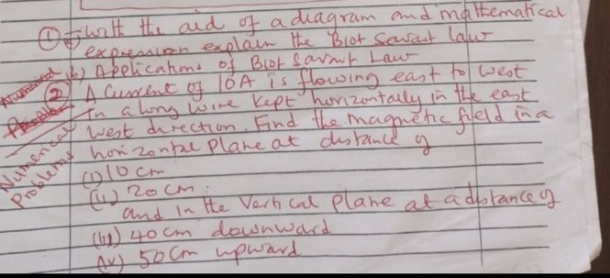With the aid of a diagram and mathematical expression, explain the Biot-S..