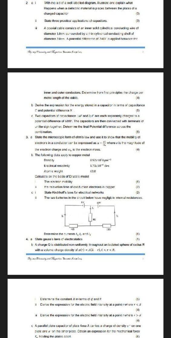 a. With the aid of a well-labeled diagram, illustrate and explain what ha..