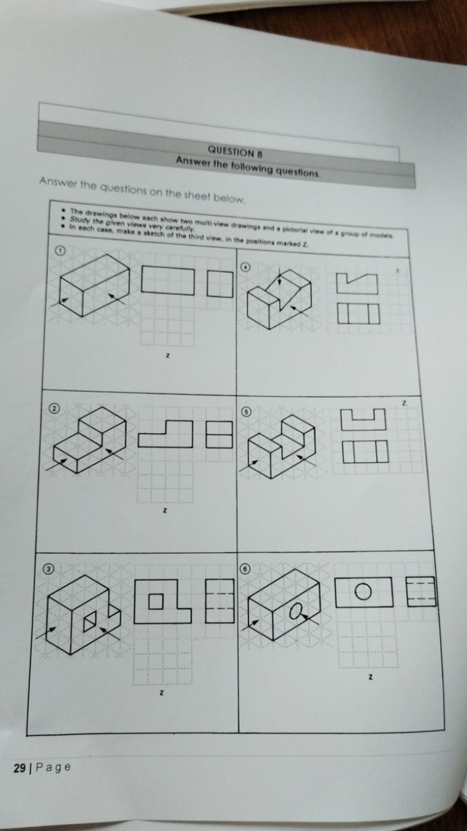 QUESTION 8 Answer the following questions. Answer the questions on the s..