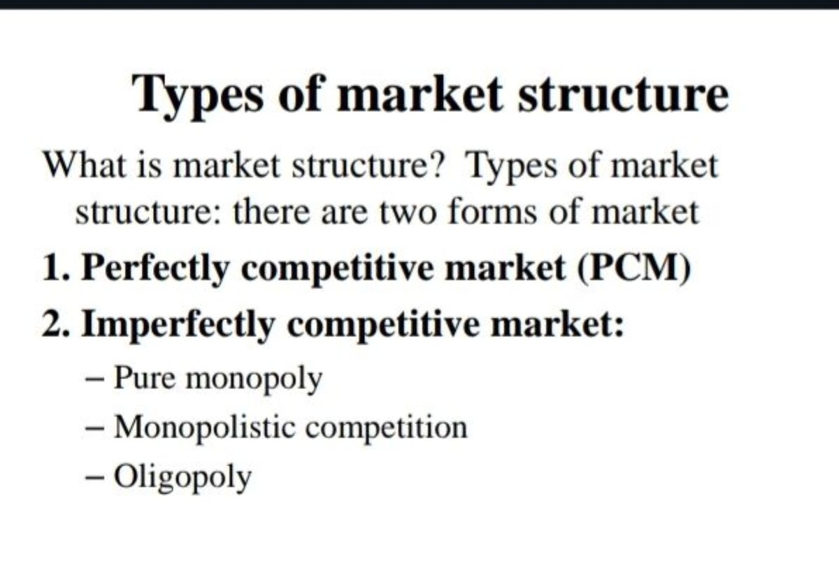 What is market structure? Types of market structure: there are two forms