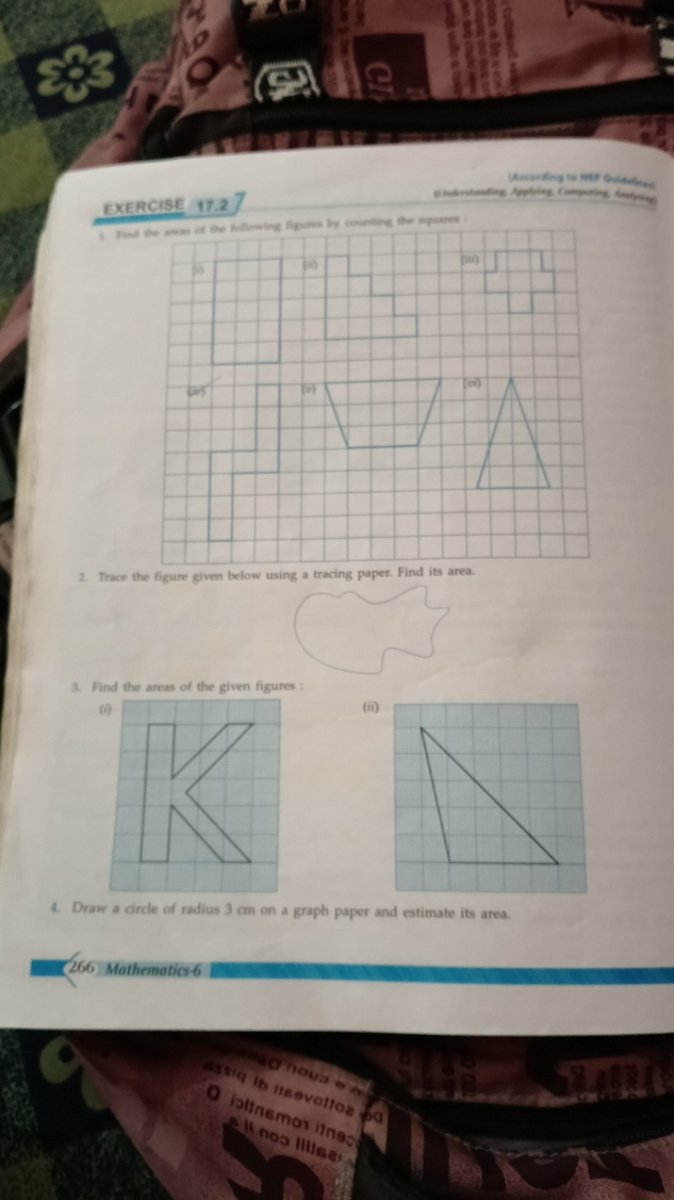 Here are the questions: EXERCISE 17.2 Find the areas of the following f..