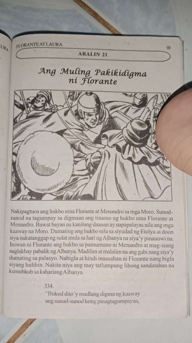 Nakipagtuos ang hukbo nina Florante at Menandro sa mga Moro. Sunod-sunod