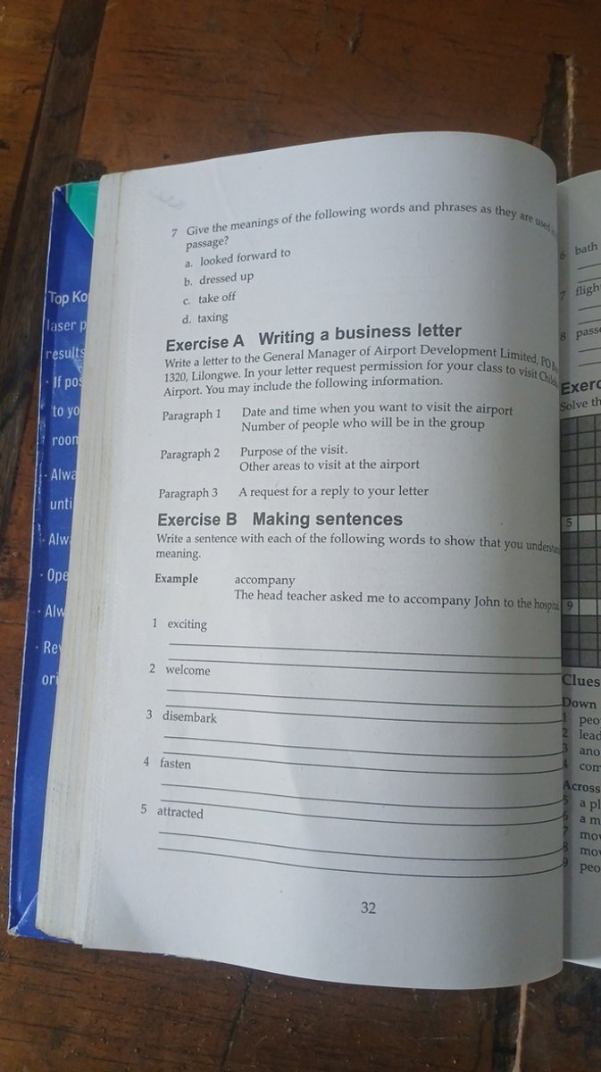 7 Give the meanings of the following words and phrases as they are used i..