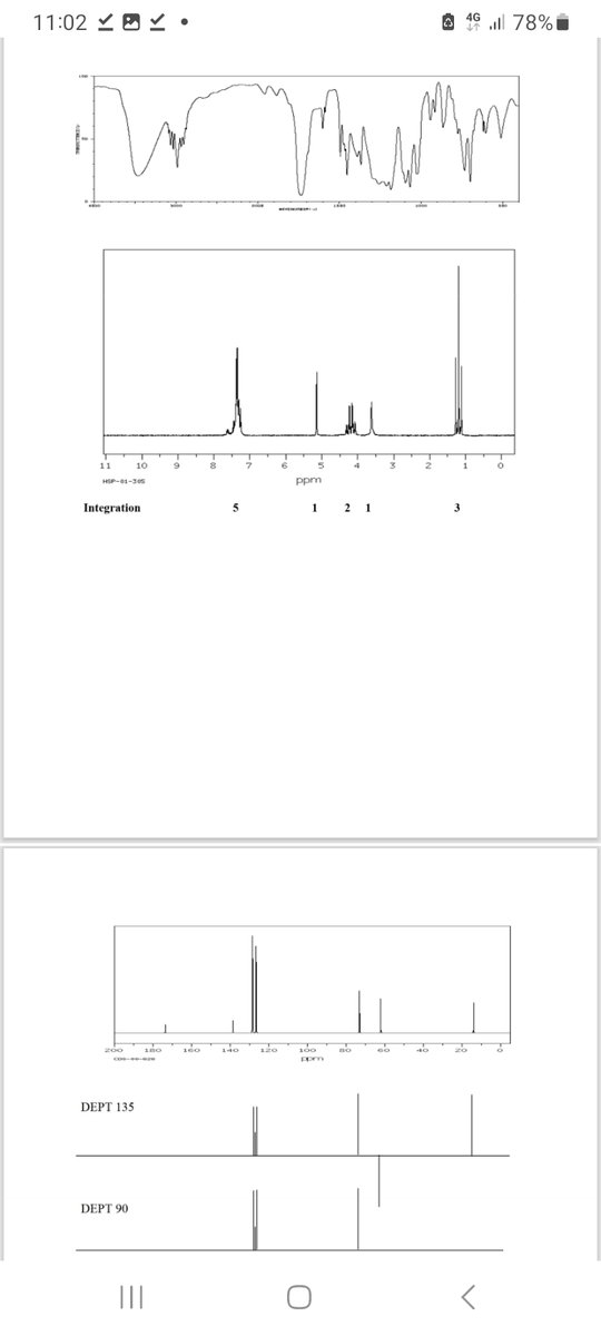 A compound with an empirical formula C10H12O3, has the attached spectra.
