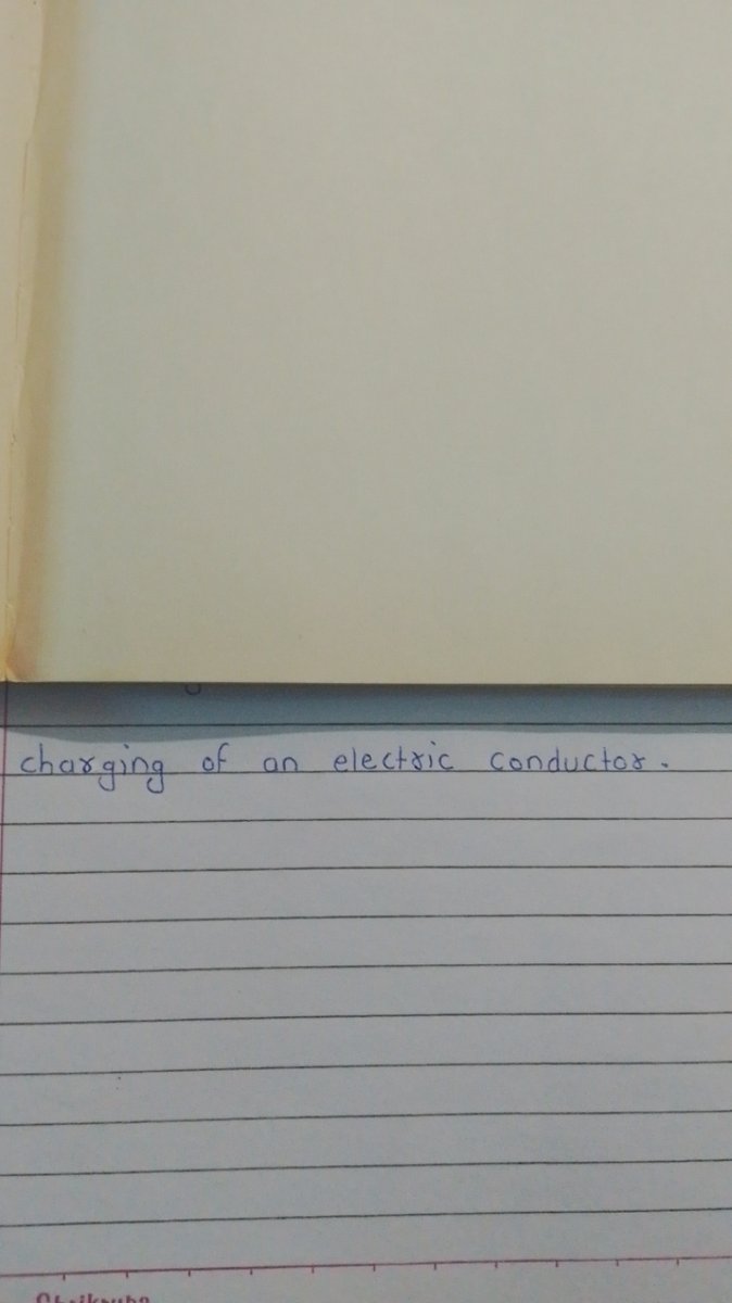 charging of an electric conductor. | Filo
