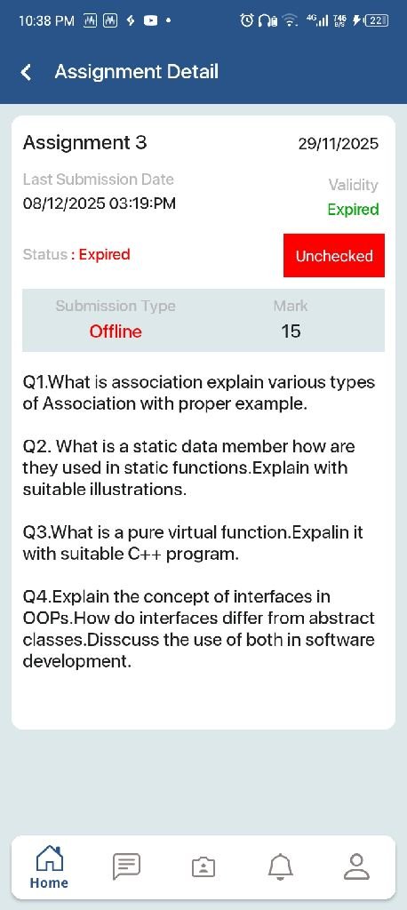 Q1. What is association? Explain various types of Association with proper..