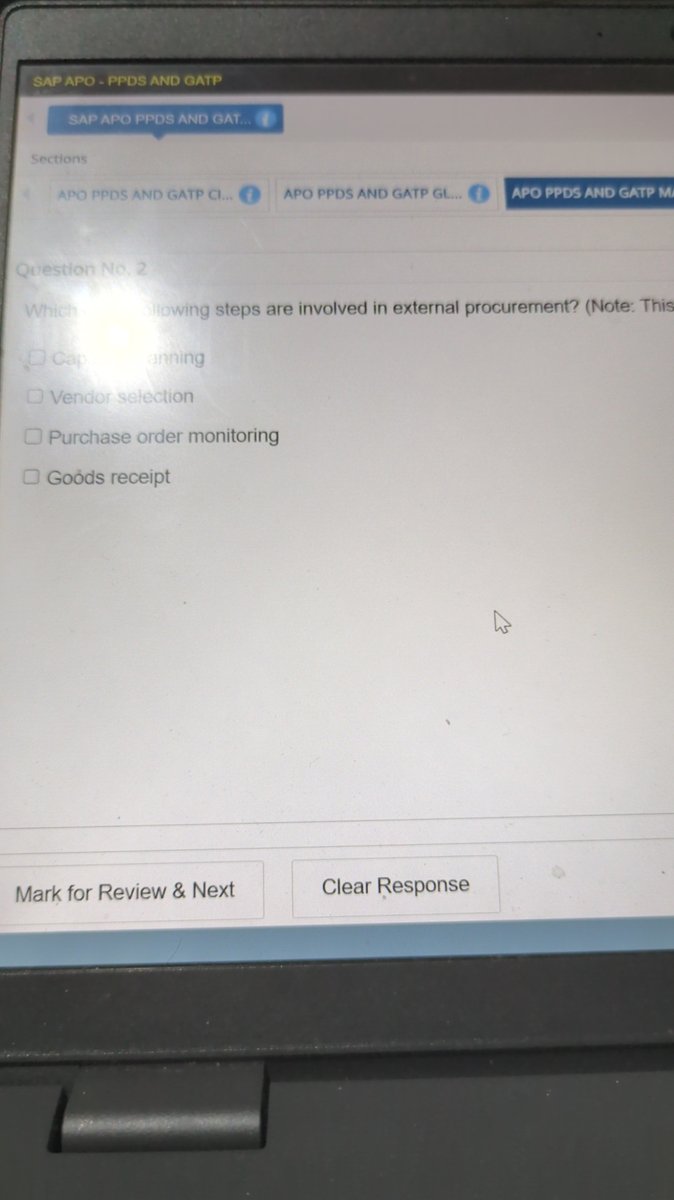 Question No. 2 Which of the following steps are involved in external proc..